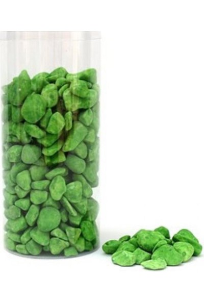 Joy And Toys 1kg Dekoratif Yeşil Renk Çakıl Taşı Boya Atmaz/tozsuz Teraryum