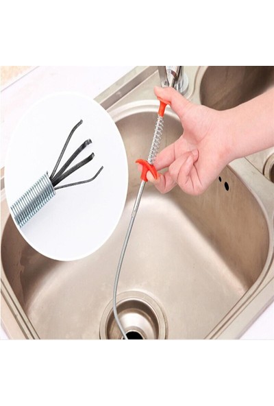 İtc Store Paslanmaz Çelik Esnek Lavabo Tıkanıklığı Açıcı Tıkanıklık Giderici