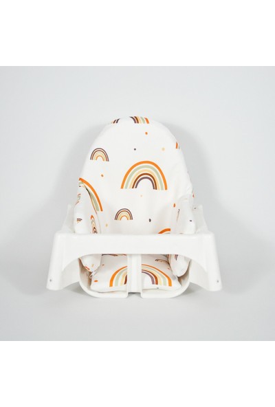 Mama Sandalyesi Minderi Turuncu Gökkuşağı Mama Sandalyesi Minderi Turuncu Gökkuşağı