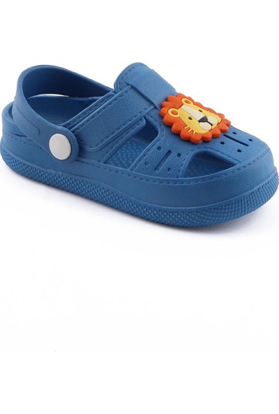 Daye Günlük Kaydırmaz Tabanlı Hayvan Figürlü Çocuk Sandalet Terlik