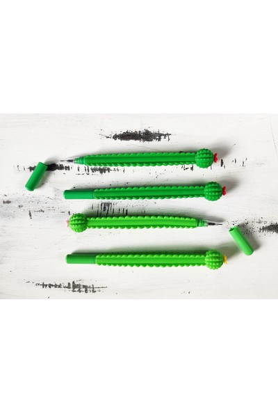 Kahraman Sevimli Kaktüs Jel Kalem Yeşil