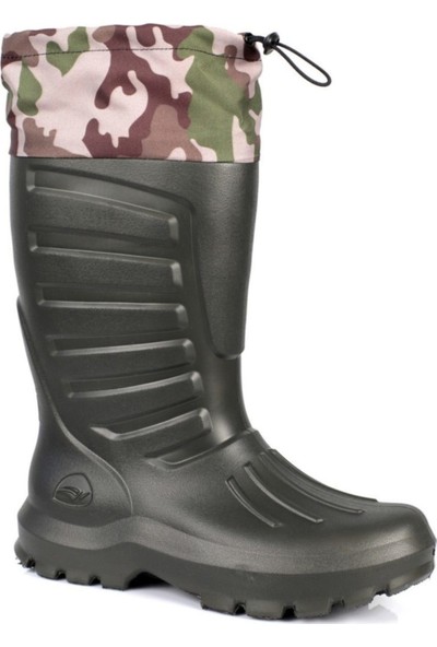 Sonimix Termal Eva -30 Derece Dayanıklı Konçlu Çoraplı 45 No Çizme Haki