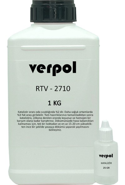 Verpol Rtv-2 Kalıp Silikonu 1 kg Verpol Rtv-2 Kalıp Silikonu 1 kg