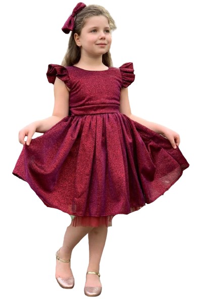 Riccotarz Kız Çocuk Parıldayan Fuşya Elbise Riccotarz Kız Çocuk Parıldayan Fuşya Elbise