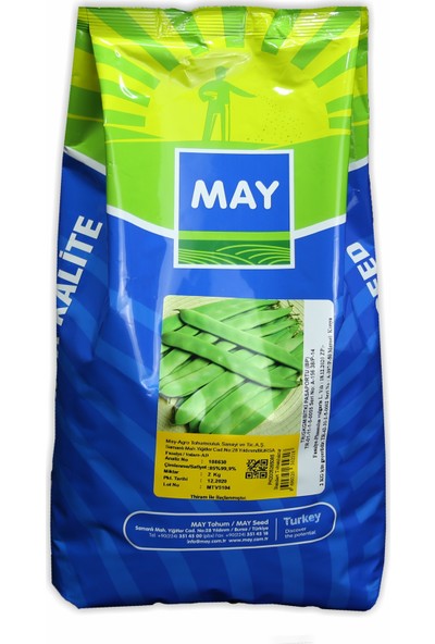 May Volare Bodur Fasülye Tohumu 2 kg