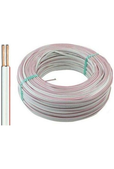 MiiMTicaret 2x0.75 Kordon Kablo 100 Metre Cca Kordon Kablo LED Hoparlör Kablosu MiiMTicaret 2x0.75 Kordon Kablo 100 Metre Cca Kordon Kablo LED Hoparlör Kablosu