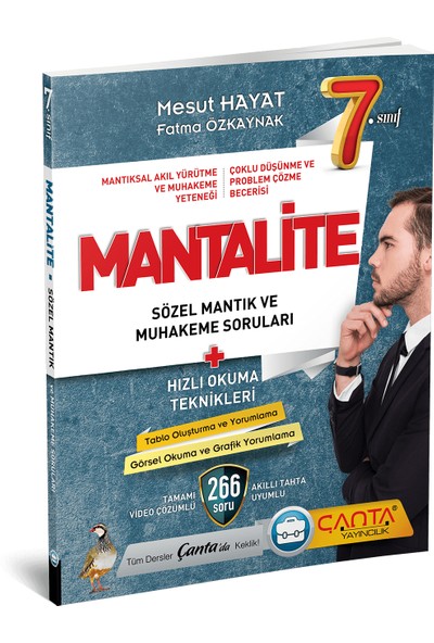 Çanta Yayınları 7. Sınıf Mantalite Sözel Mantık Muhakeme Soruları Çanta Yayınları 7. Sınıf Mantalite Sözel Mantık Muhakeme Soruları