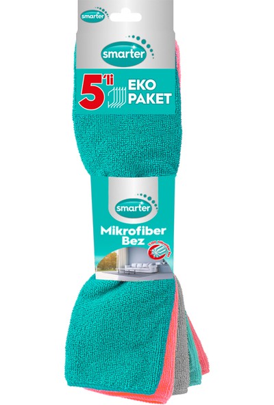 Smarter Mikrofiber Temizlik Bezi 5 Li