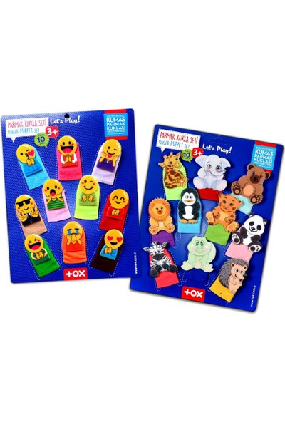 2 Set - 20 Parça Tox Emojiler ve Vahşi Hayvanlar Parmak Kukla 106/78-2 2 Set - 20 Parça Tox Emojiler ve Vahşi Hayvanlar Parmak Kukla 106/78-2