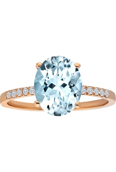 Sirius Pırlanta ve Akuamarin Taşlı Okyanus Yüzük 0402R0011