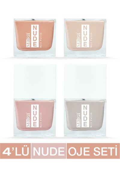 Mara Nude Serisi Oje Seti 4'lü