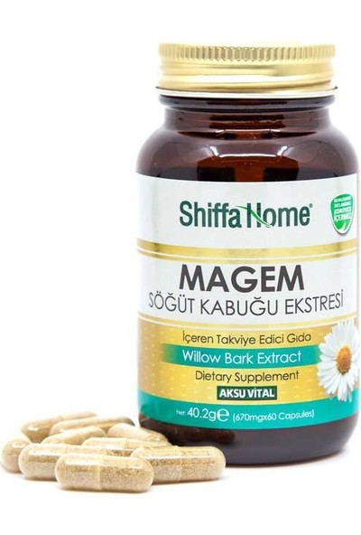 Shiffa Home Bitkisel Magem Söğüt Kabuğu Ekstresi Kapsül Shiffa Home Bitkisel Magem Söğüt Kabuğu Ekstresi Kapsül