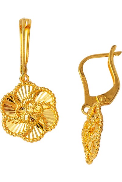 Bilezikci Gül Tanesi 22 Ayar Altın Küpe