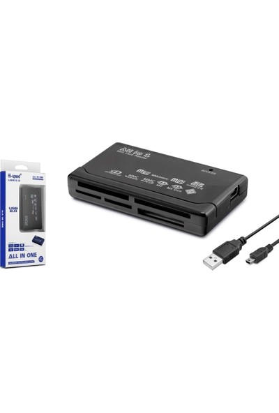 Hadron HD199 Card Reader Multı Sd Mmc Cf Ms Çoklu Kart Okuyucu Hadron HD199 Card Reader Multı Sd Mmc Cf Ms Çoklu Kart Okuyucu