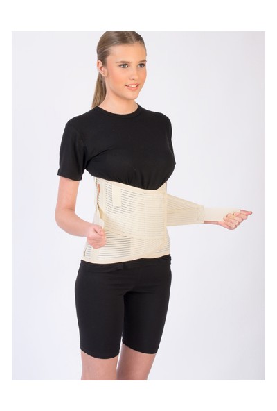 Ortolife Kutulu 32 cm Çelik Balenli Lumbosakral Bel Korsesi Demirli Korse Bel Fıtık Korsesi (32 Cm)