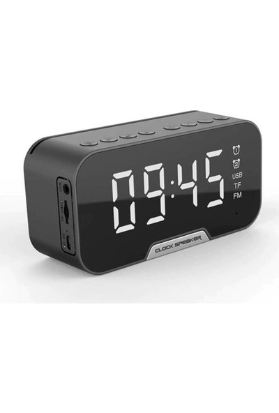 Exeo D88 Bluetooth Kablosuz Hoparlör Radyo Masa Saat Alarm LED Exeo D88 Bluetooth Kablosuz Hoparlör Radyo Masa Saat Alarm LED