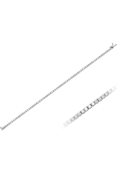 Sirius F Renk 3,37 Karat Pırlanta Su Yolu Bileklik 0401B0009