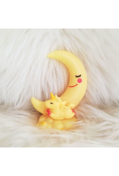Dream Butik Sarı Unicorn Renk Değiştiren Ay Lamba Dream Butik Sarı Unicorn Renk Değiştiren Ay Lamba