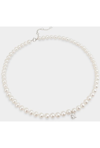 LULU Tek Taş İnci Kolye