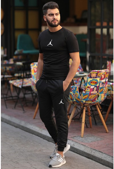 Trendypassion Siyah Baskılı Eşofman Takımı ES795-D