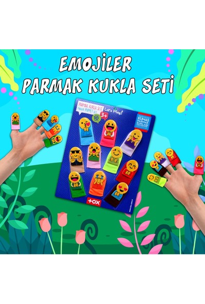 Tox Emojiler 10 Parça Parmak Kukla , Eğitici Oyuncak T106 Tox Emojiler 10 Parça Parmak Kukla , Eğitici Oyuncak T106