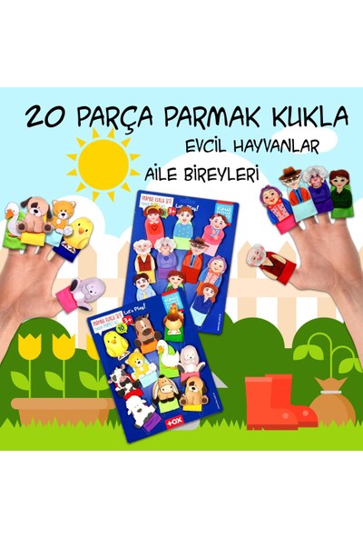 Tox 2 Set - 20 Parça Tox Evcil Hayvanlar ve Aile Bireyleri Parmak Kukla 77-1/75-2 Tox 2 Set - 20 Parça Tox Evcil Hayvanlar ve Aile Bireyleri Parmak Kukla 77-1/75-2