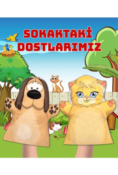 Tox 2 Parça Tox Sokaktaki Dostlarımız Keçe El Kukla Set , Eğitici Oyuncak Tox 2 Parça Tox Sokaktaki Dostlarımız Keçe El Kukla Set , Eğitici Oyuncak