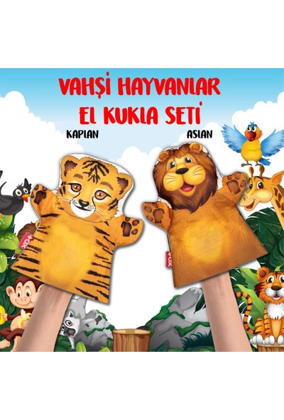 Tox 2 Parça Tox Vahşi Hayvanlar El Kukla Set , Eğitici Oyuncak Tox 2 Parça Tox Vahşi Hayvanlar El Kukla Set , Eğitici Oyuncak