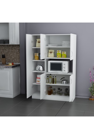 Yeni Vitrin Mdf 5 Kapaklı Mutfak Kiler Dolabı Yeni Vitrin Mdf 5 Kapaklı Mutfak Kiler Dolabı