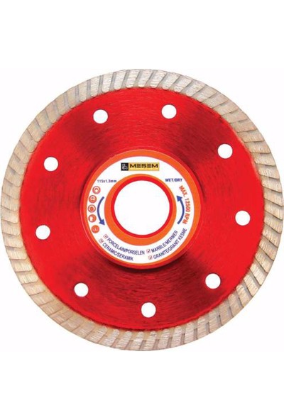 Meşem Seramik Fayans Turbo Kesici Ince Kesim 115X1.2X22 mm Meşem Seramik Fayans Turbo Kesici Ince Kesim 115X1.2X22 mm