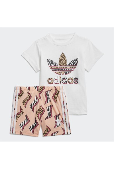 Adidas Kız Bebek Şortlu Takım Short Tee Set GN2228