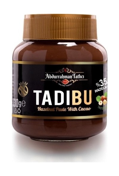 Abdurrahman Tatlıcı Kakaolu Fındık Ezmesi 330 gr Abdurrahman Tatlıcı Kakaolu Fındık Ezmesi 330 gr