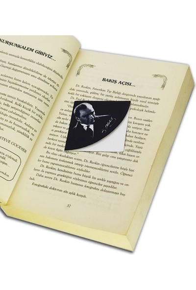 Istisna Atatürk Köşe Kitap Ayracı 4'lü Istisna Atatürk Köşe Kitap Ayracı 4'lü