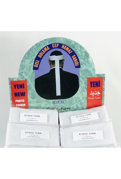 Mom Collection Erkek Kumaş Sarık Beyaz