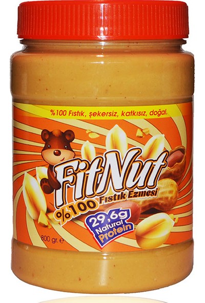 Fitnut Doğal Fıstık Ezmesi 800 gr Fitnut Doğal Fıstık Ezmesi 800 gr