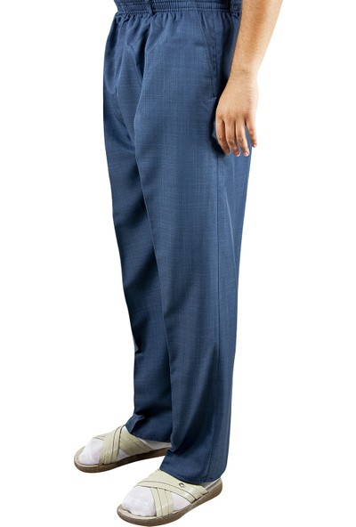 İhvan Kumaş Şalvar Pantolon Mevsimlik - Mavi