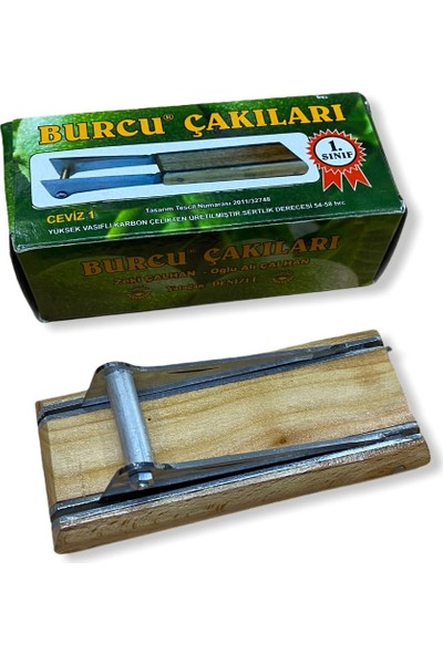 Burcu Aşı Bıçağı Ceviz Aşı Çakısı Çift Bıçak Dövme El Yapması
