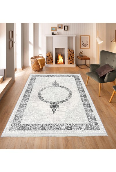 Benzahome Dijital Baskılı Deri Taban Halı