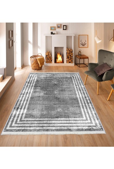 Benzahome Dijital Baskılı Deri Taban Halı