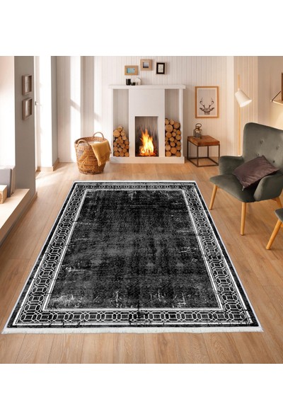 Benzahome Dijital Baskılı Deri Taban Halı