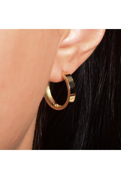 Goza Jewellery Luke Altın Halka Küpe