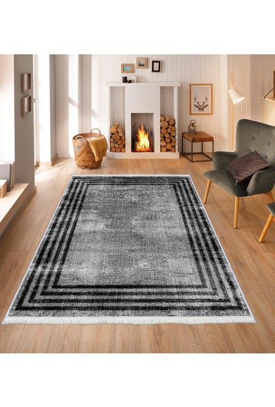 Benzahome Dijital Baskılı Deri Taban Halı