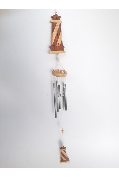 Akın Ucuzluk Deniz Feneri Figürlü Ahşap Rüzgar Çanı Kapı Bahçe Balkon Teras Süsü Akın Ucuzluk Deniz Feneri Figürlü Ahşap Rüzgar Çanı Kapı Bahçe Balkon Teras Süsü