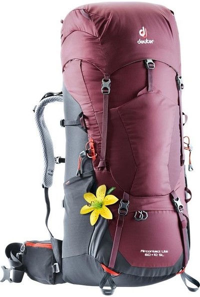 Deuter Aircontact Lite 60 + 10 Sl Sırt Çantası Maron-Graphite Deuter Aircontact Lite 60 + 10 Sl Sırt Çantası Maron-Graphite