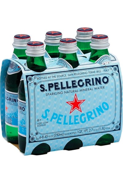 San Pellegrino Mineralli Su Doğal 250 ml x 6 Adet San Pellegrino Mineralli Su Doğal 250 ml x 6 Adet