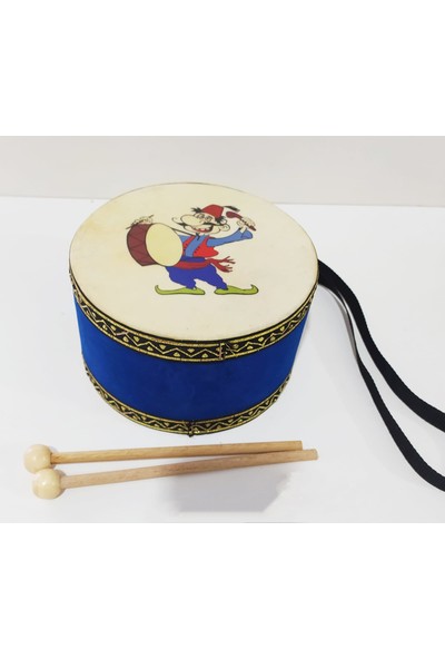 Bak Sepete Ramazan Davulcusu Çocuk Davulu Deri Mavi Bak Sepete Ramazan Davulcusu Çocuk Davulu Deri Mavi