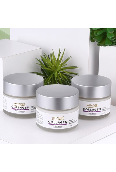 Witader Kolajen Kırışıklık Karşıtı Gündüz ve Gece 3 Adet Krem 100 ml Witader Kolajen Kırışıklık Karşıtı Gündüz ve Gece 3 Adet Krem 100 ml