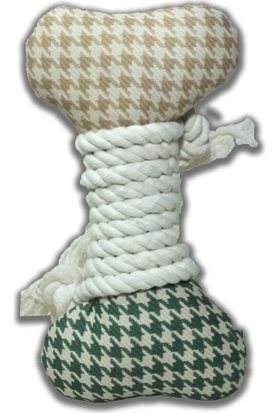 Stella Peluş Halatlı Kemik Köpek Oyuncağı Yeşil Sarı - 30 cm Stella Peluş Halatlı Kemik Köpek Oyuncağı Yeşil Sarı - 30 cm