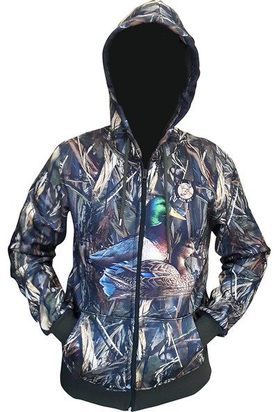 Asil Yelek Ördek Resimli Tam Fermuarlı Kapşonlu Polar Asil Yelek Ördek Resimli Tam Fermuarlı Kapşonlu Polar