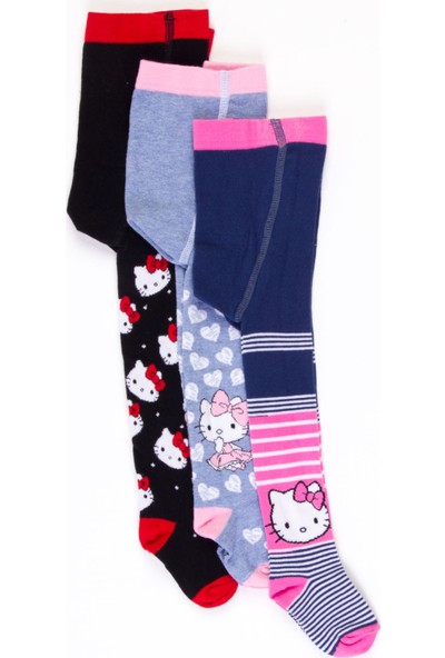 Hello Kitty Çocuk 3'lü Külotlu Çorap 17083